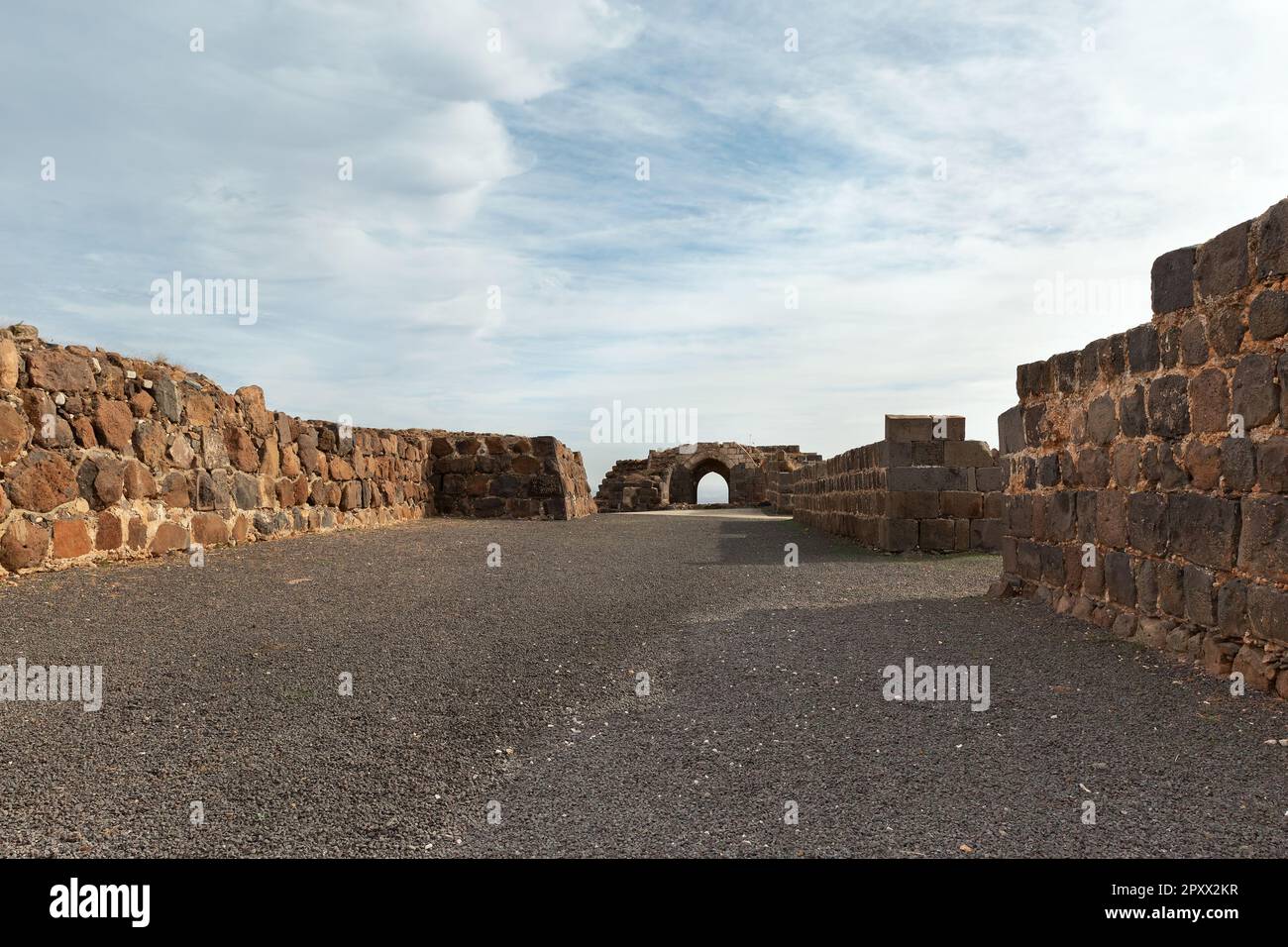 excavations of the ancient Crusader fortress Kokhav Yarden in Israel ...