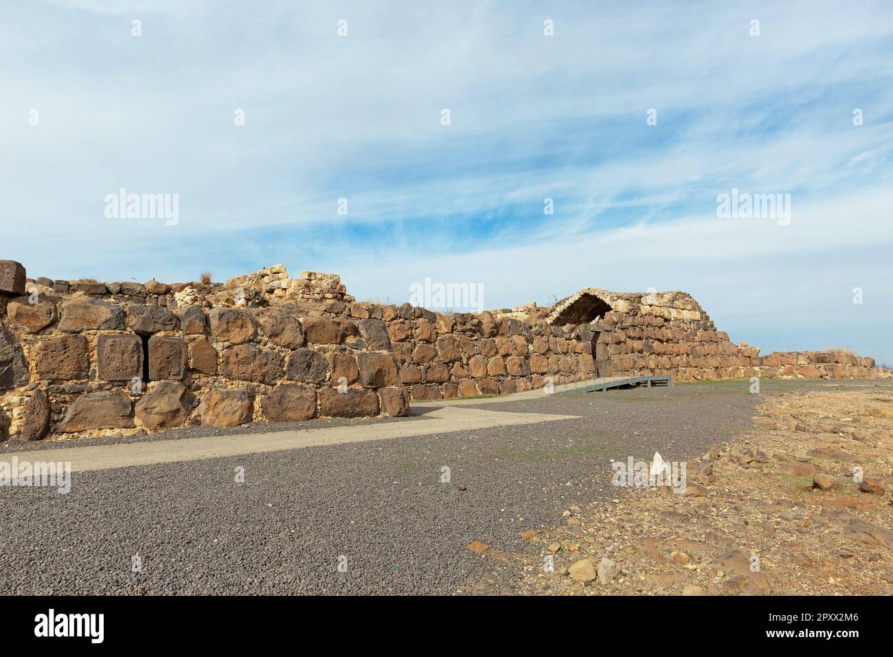 excavations of the ancient Crusader fortress Kokhav Yarden in Israel ...