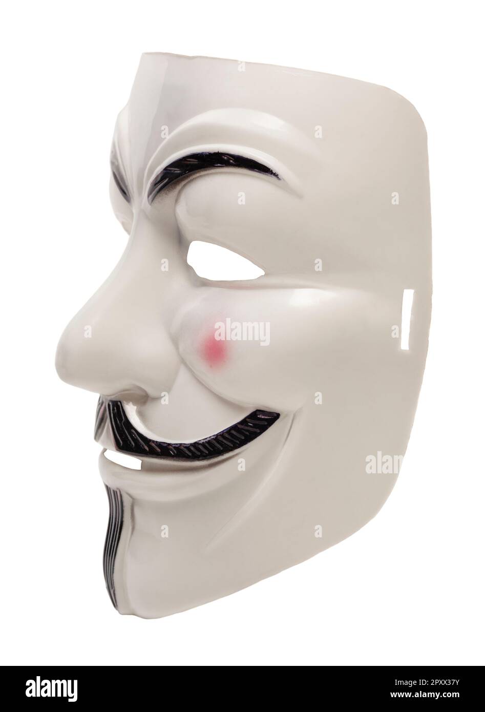 Moscow, Russia, April 30, 2023: Guy Fawkes Anonymous mask isolated on ...
