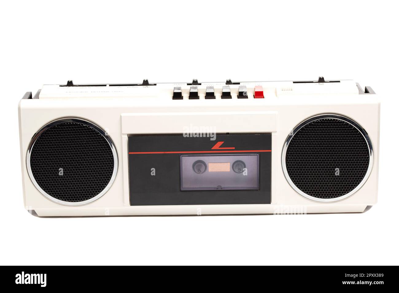 retro portable stereo cassette recorder from 80s Stock Photo - Alamy