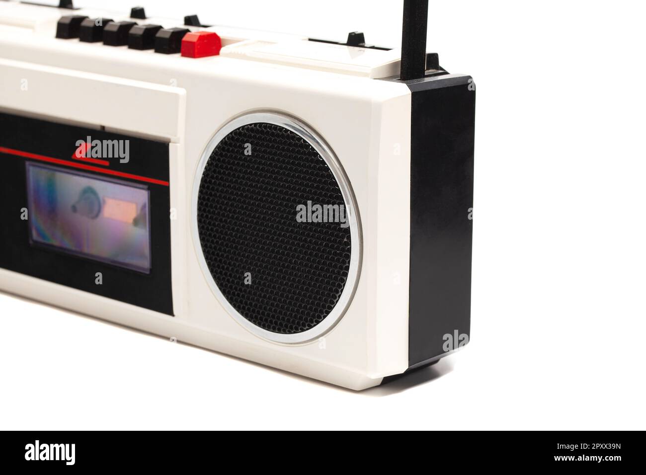 retro portable stereo cassette recorder from 80s Stock Photo - Alamy