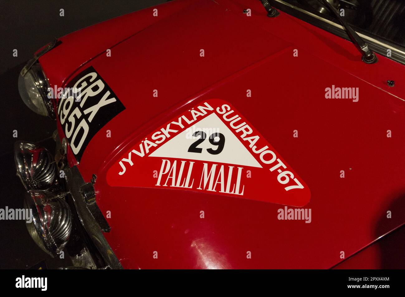 BMC Mini Cooper (1966). Exhibition of old rally cars "Golden age of ...