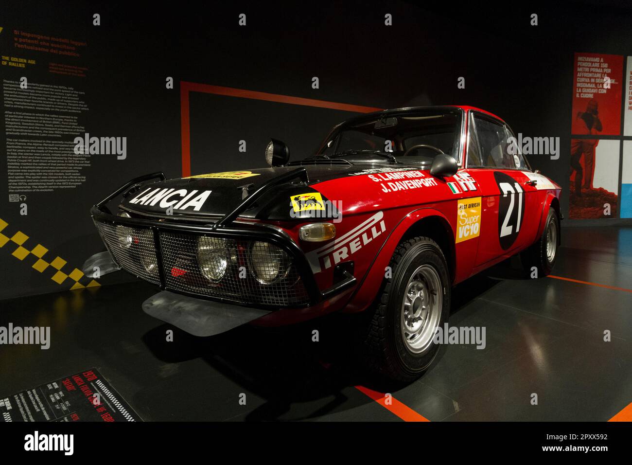 Lancia Fulvia Coupé HF 1600 (1970). Exhibition of old rally cars ...