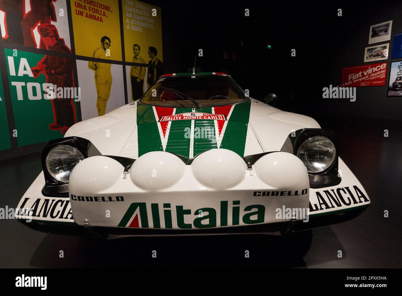 Lancia Stratos (1975). Exhibition of old rally cars "Golden age of ...