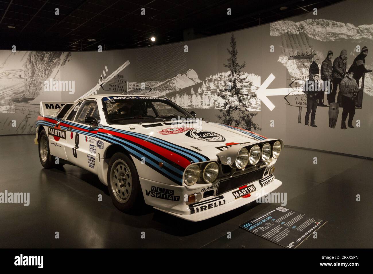 Lancia Rally 037 EVO2 (1984). Exhibition of old rally cars "Golden age ...