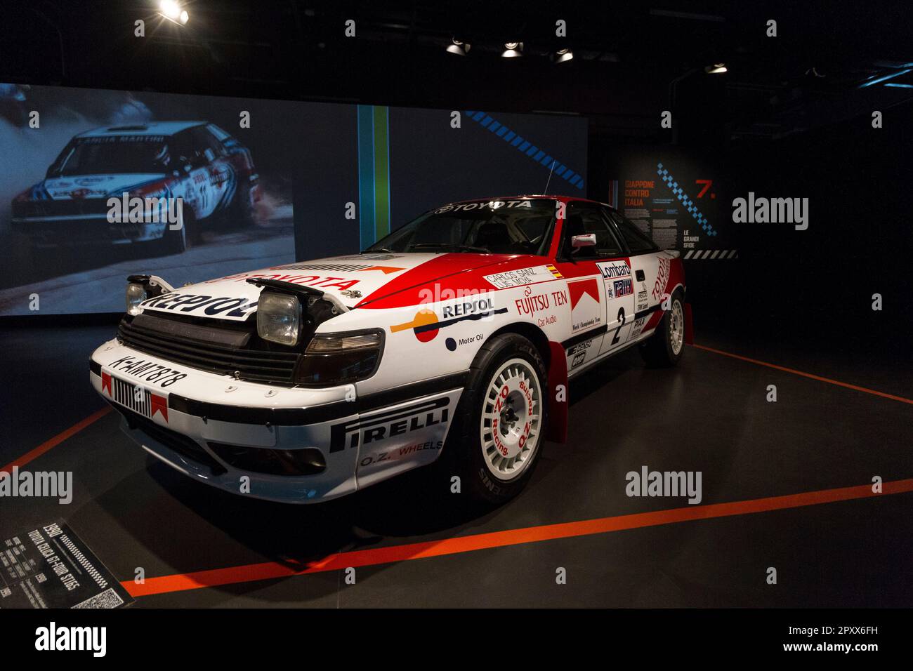 Toyota Celica GT-Four ST165 (1990). Exhibition of old rally cars ...