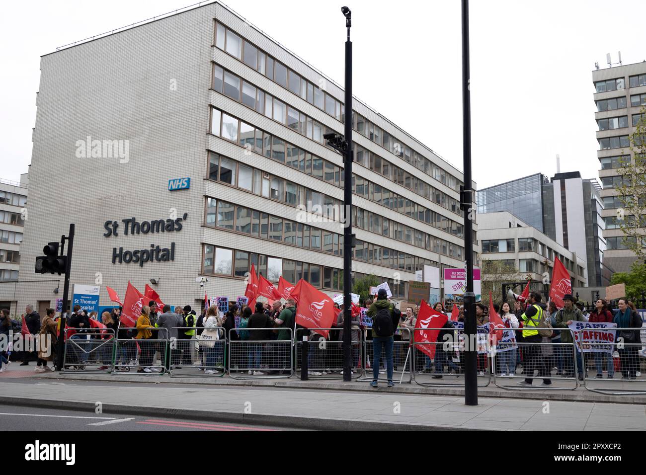 London, UK. 02nd May, 2023. The general view of the picket from the ...