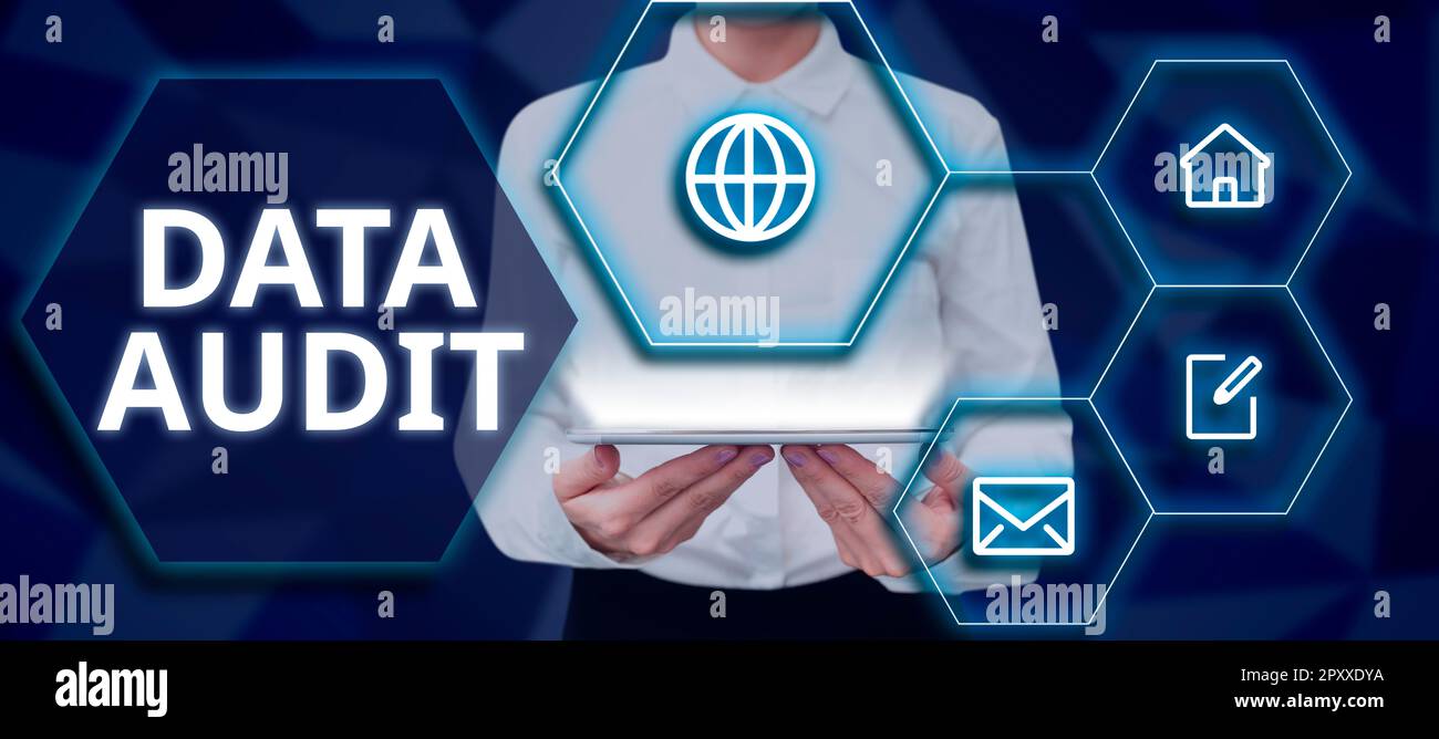 Handwriting Text Data Audit Word Written On Auditing Of Data To Assess Its Quality For A