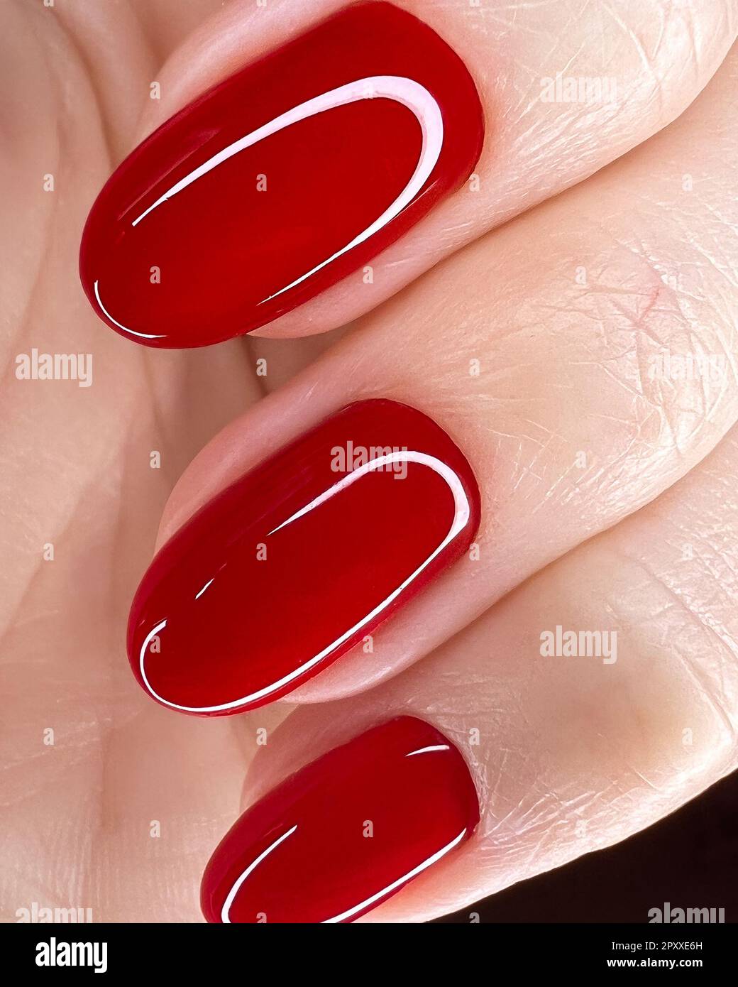 Hands long nails bright hi-res stock photography and images - Alamy
