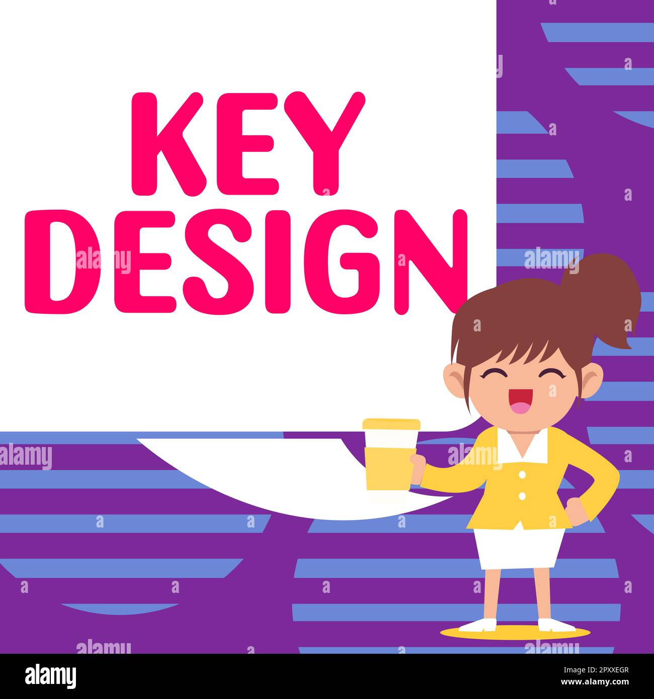 Text caption presenting Key Design, Business showcase a necessary or ...