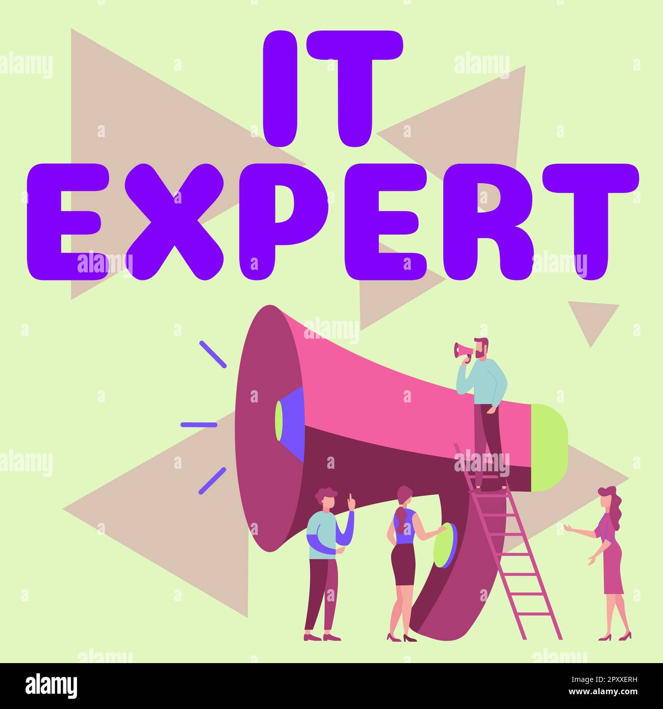 Conceptual caption It Expert, Internet Concept person with a high level ...