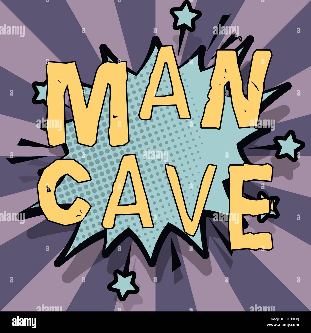 Hand writing sign Man Cave, Business overview a room, space or area of ...