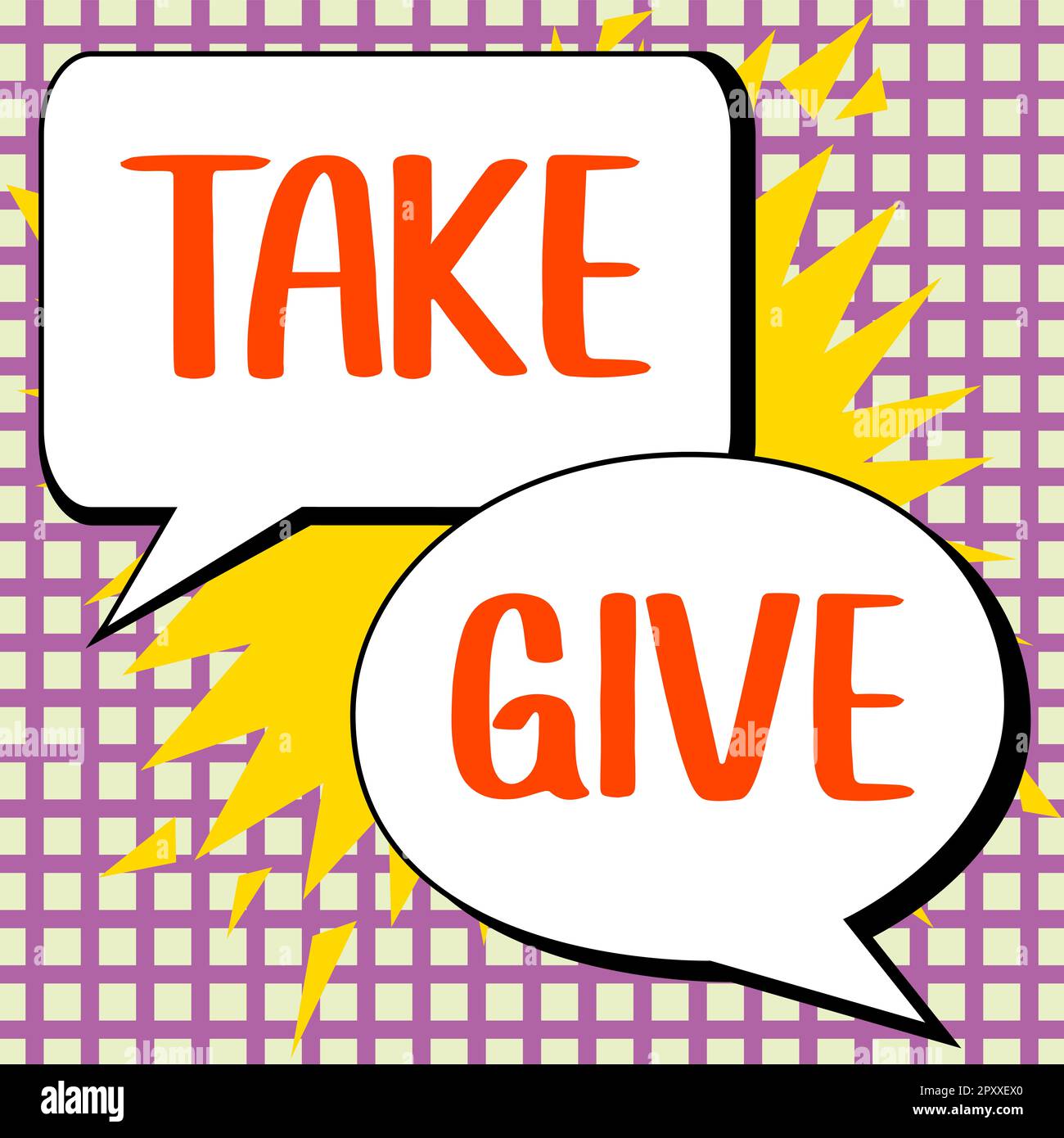 Conceptual caption Take Give, Business approach The exchange of mutual ... Conceptual caption Take Give, Business approach The exchange of mutual ...