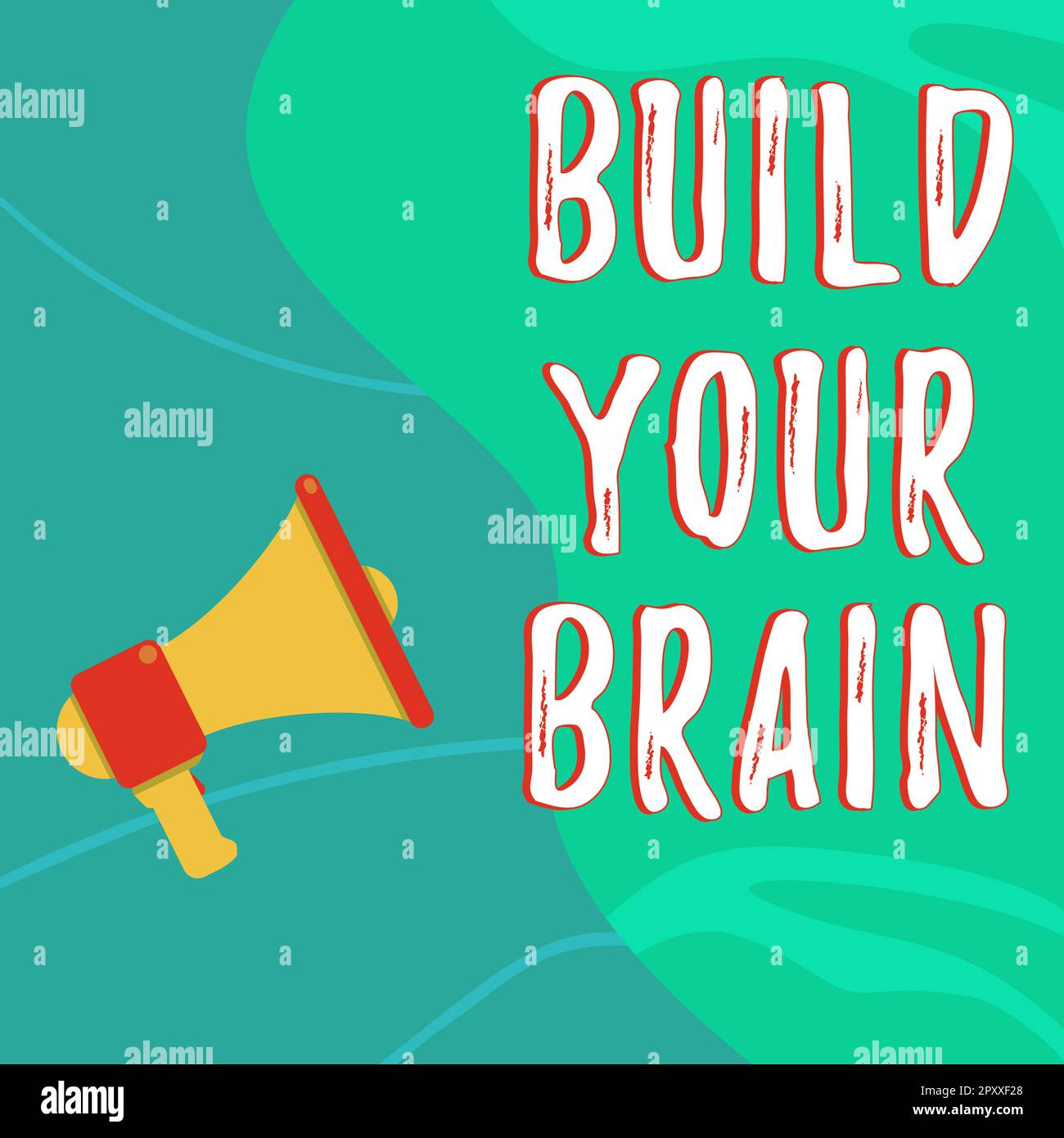 Text caption presenting Build Your Brain, Word Written on mental ...