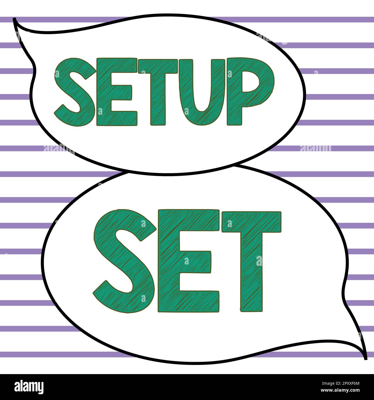 Text showing inspiration Setup Set, Conceptual photo the manner ...