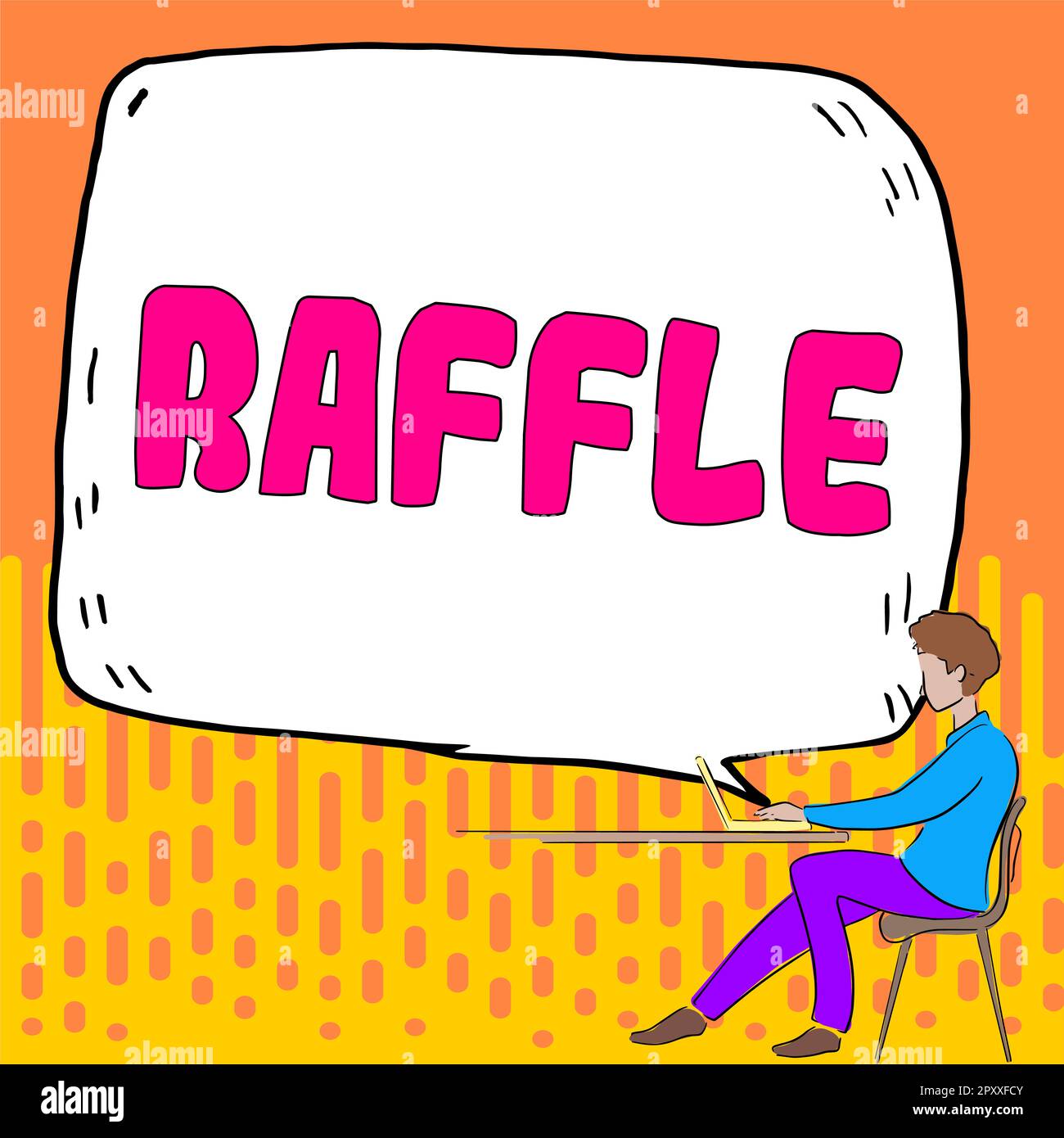 Text sign showing Raffle, Business concept means of raising money by ...