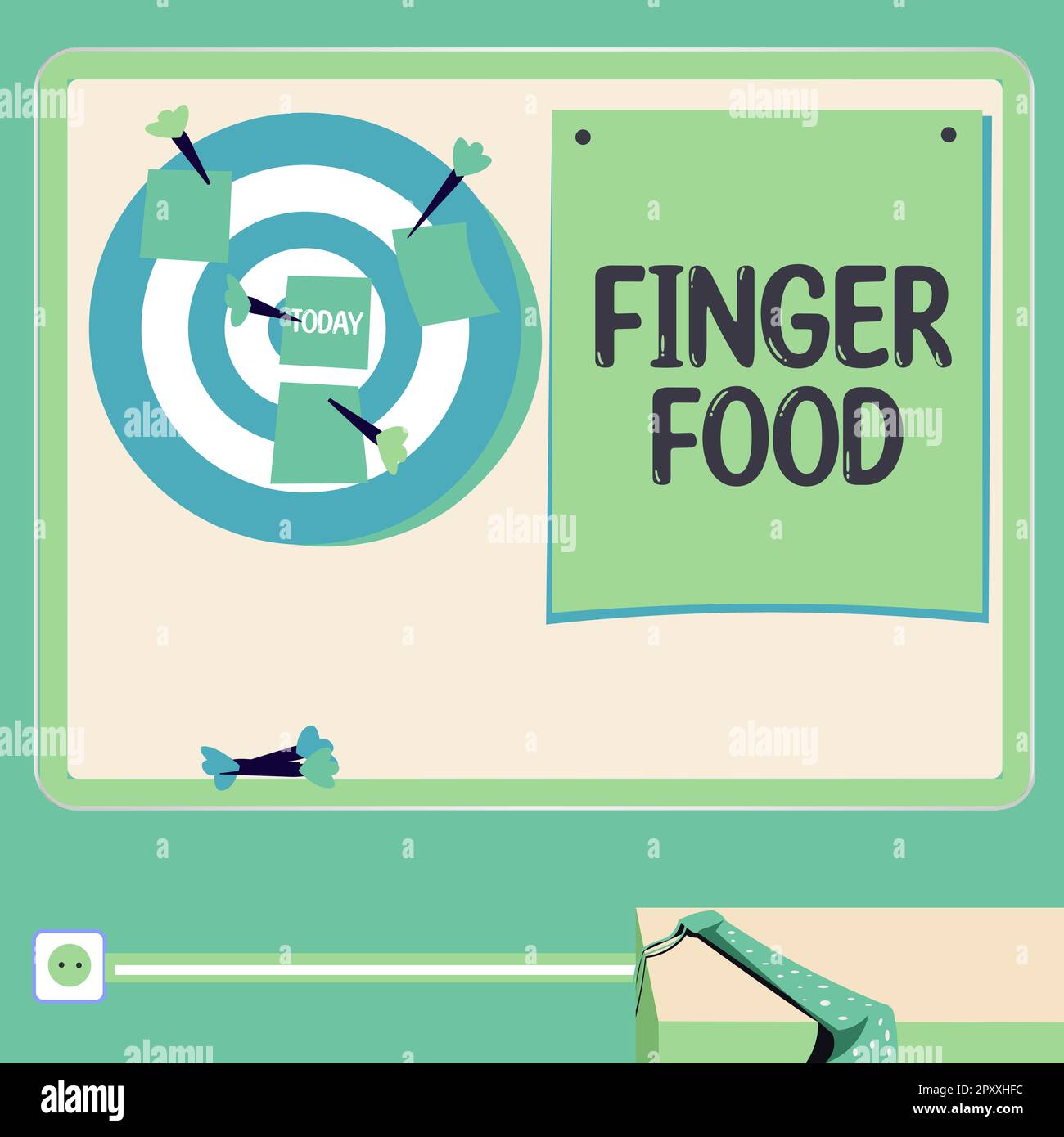 Inspiration showing sign Finger Food, Word Written on products and ...