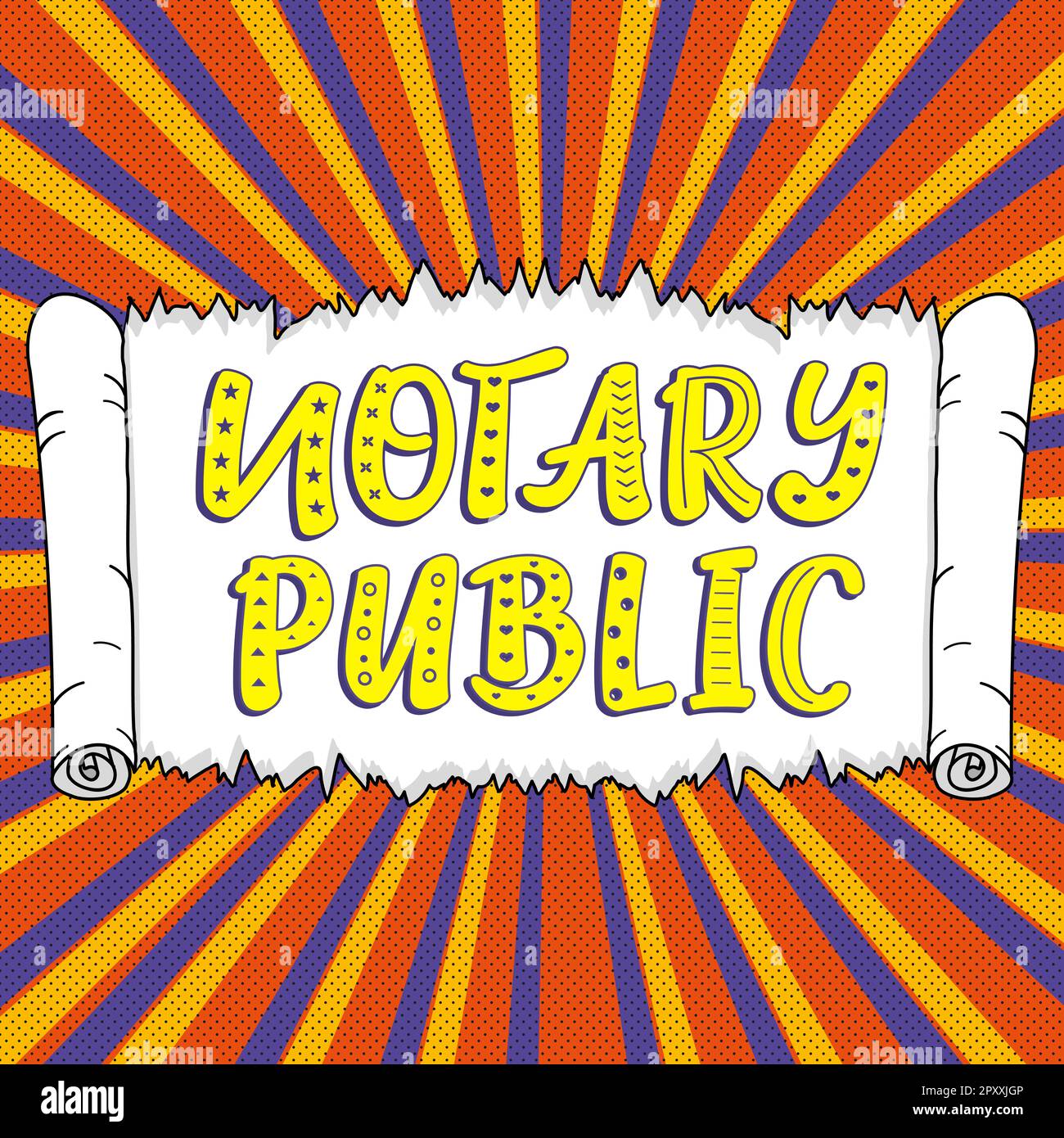 Sign displaying Notary Public, Concept meaning Legality Documentation ...
