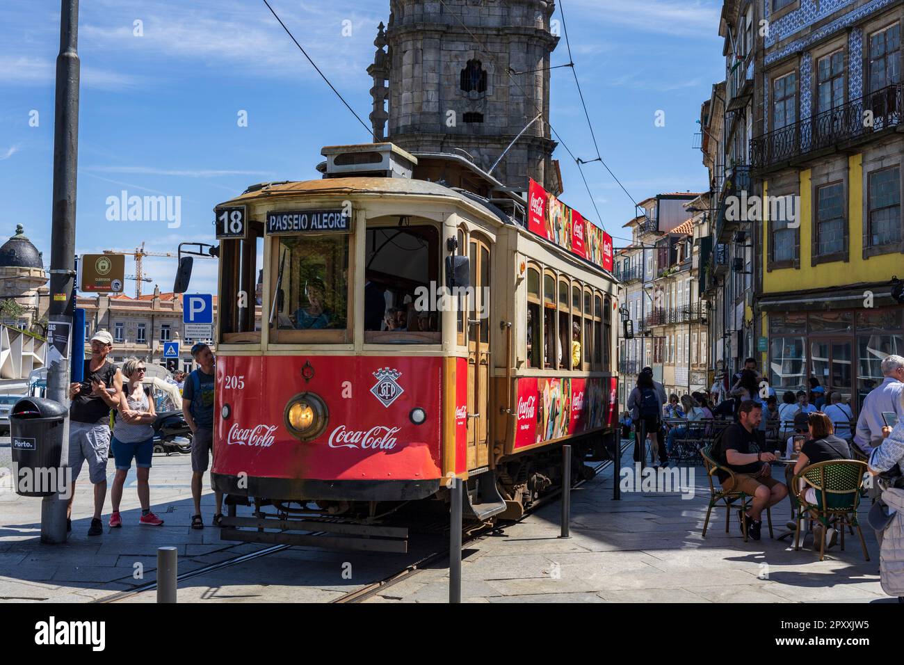 Historic tram, Oporto, Porto, city in Portugal, Iberian Peninsular ...