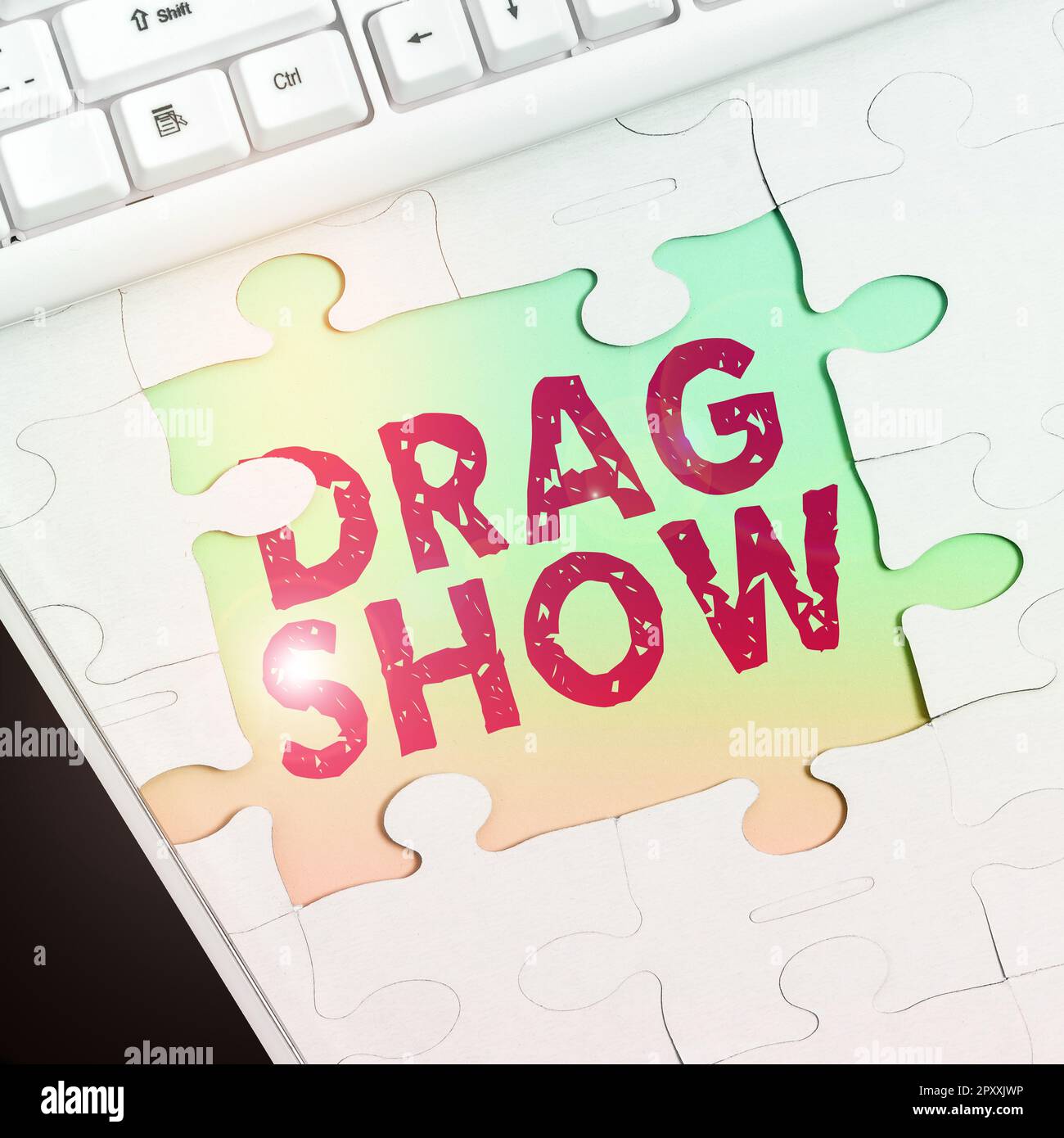 Hand writing sign Drag Show, Word for competitive event where two cars ...