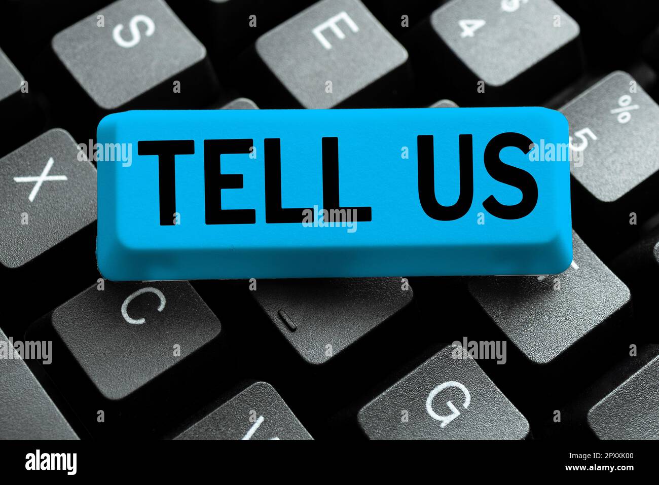 Conceptual display Tell Us, Word for Telling your personal background ...