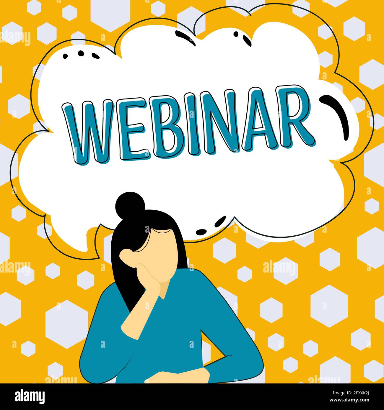 Conceptual caption Webinar, Business idea defined as seminar conducted ...