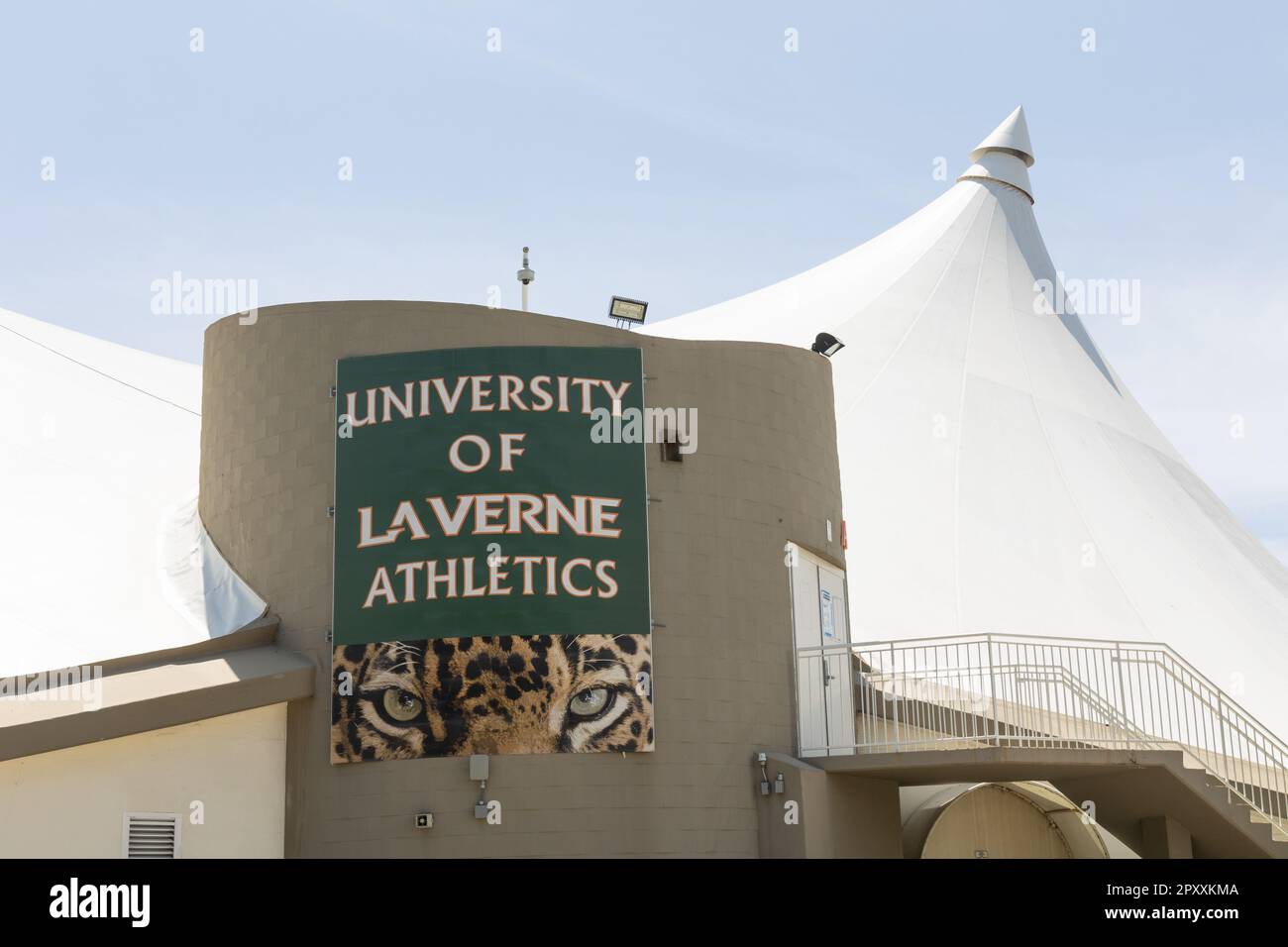 View of the athletic buildings at the University of La Verne Stock ...