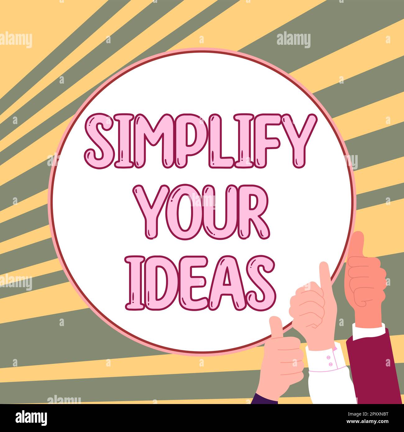 Writing displaying text Simplify Your Ideas, Business idea make simple ...