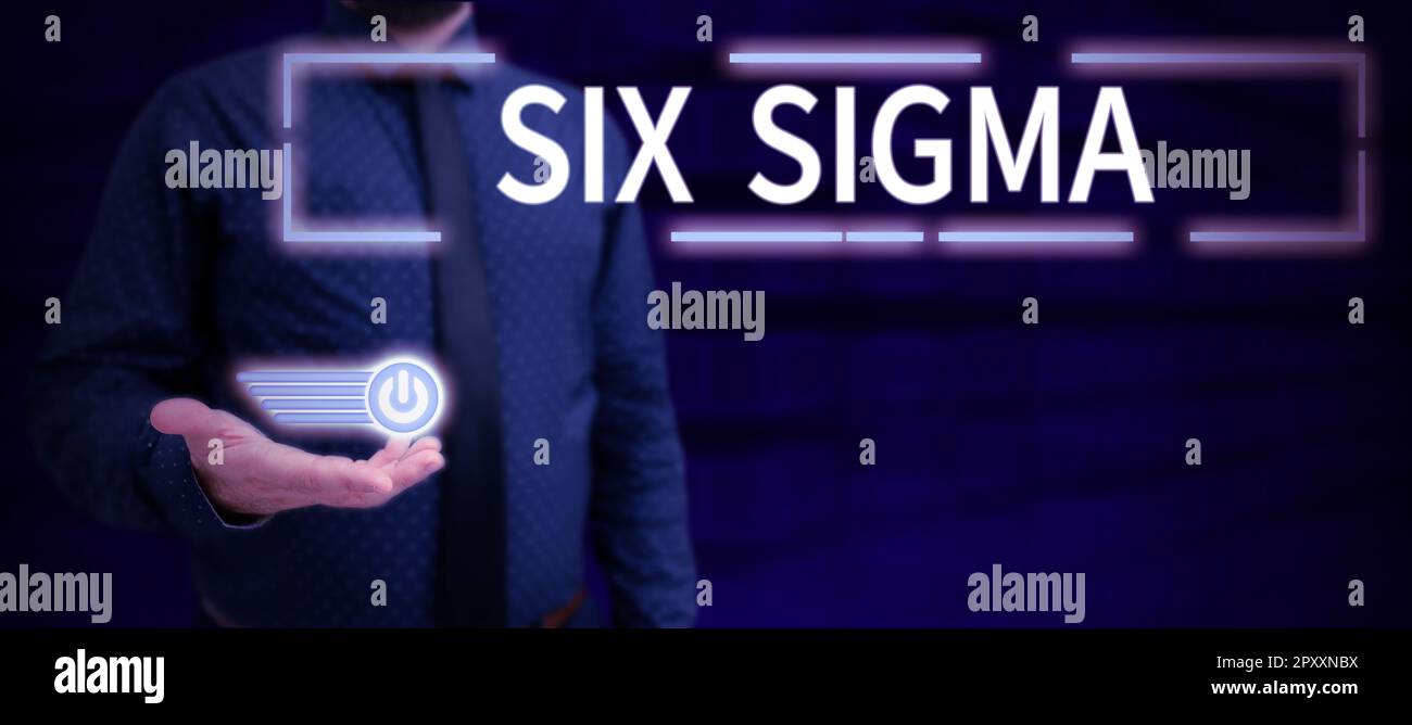 Handwriting text Six Sigma, Word for management techniques to improve ...