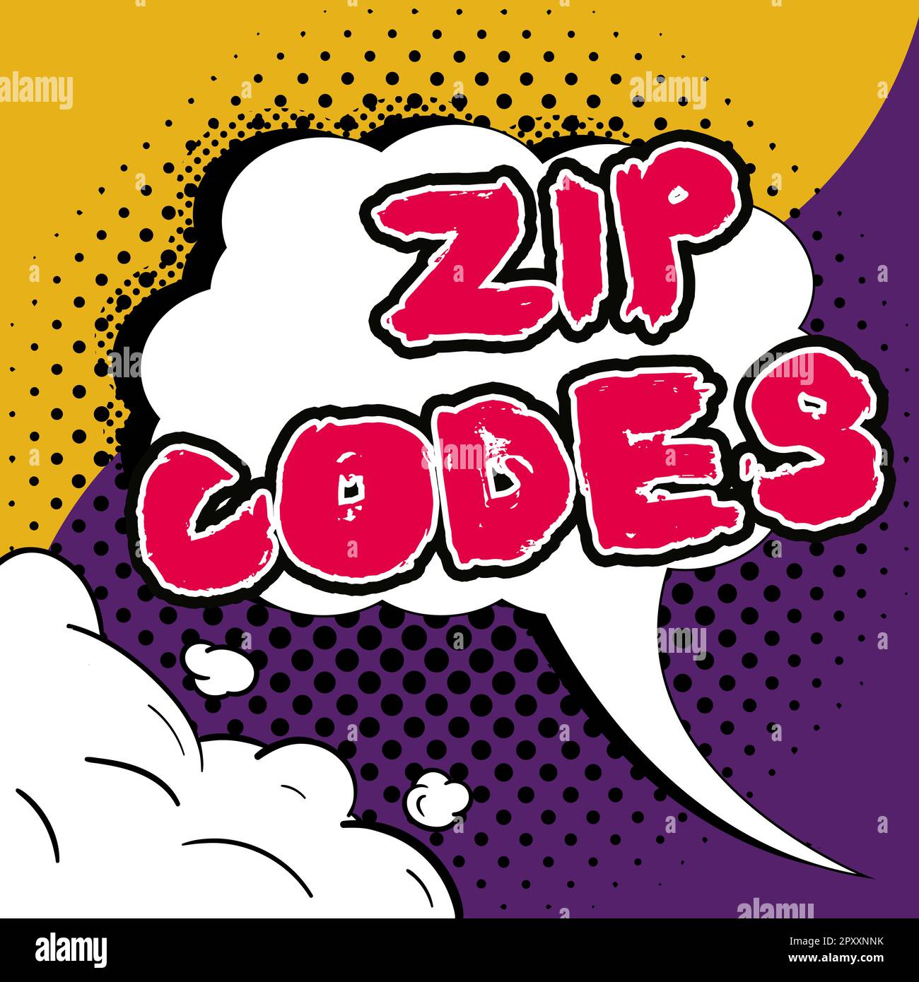 Handwriting text Zip Codes, Internet Concept numbers added to a postal ...