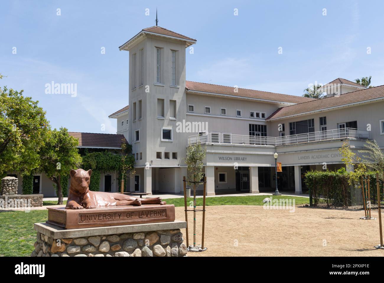 Wilson Library on the campus of the University of La Verne Stock Photo ...