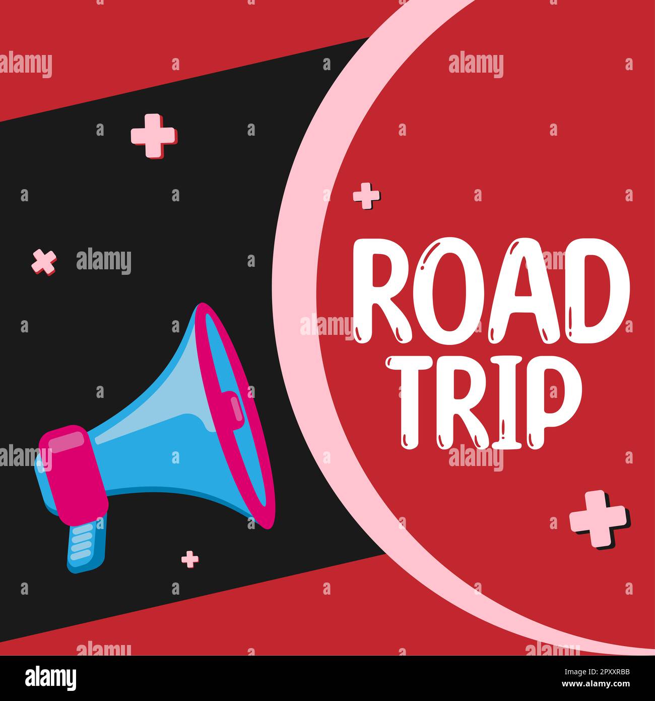 Hand writing sign Road Trip, Internet Concept Roaming around places ...