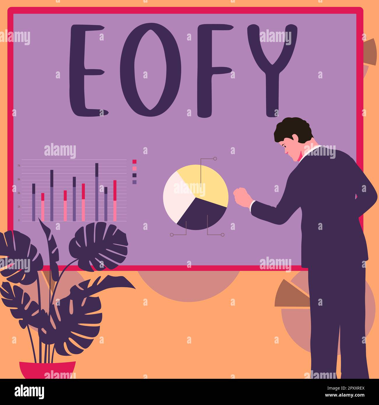 Hand writing sign Eofy, Business concept a mega sale held on an end of ...