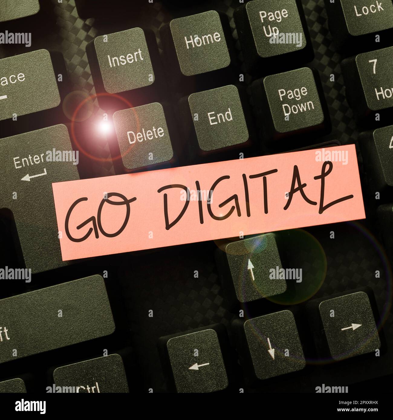 Sign displaying Go Digital, Business overview Working over the internet ...