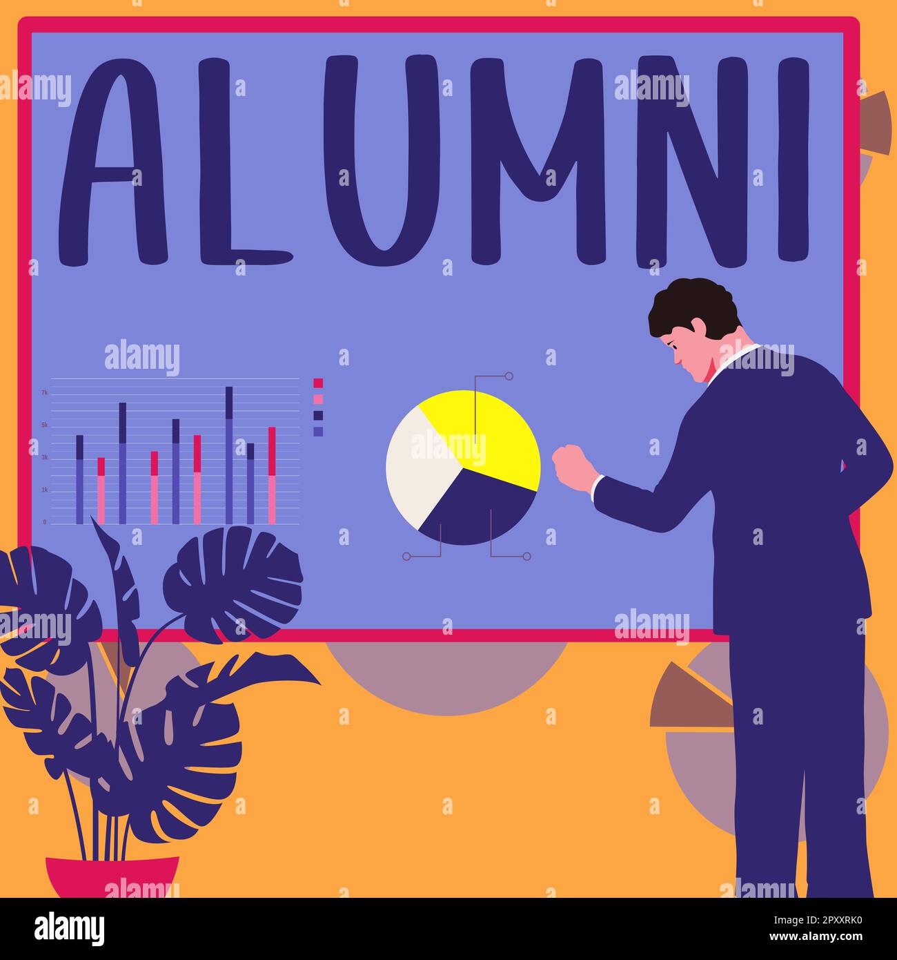 Sign displaying Alumni, Internet Concept former pupil or student ...