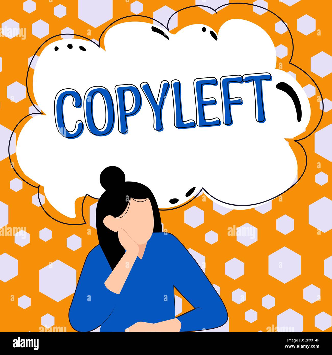 Text caption presenting Copyleft, Word Written on the right to freely ... Text caption presenting Copyleft, Word Written on the right to freely ...