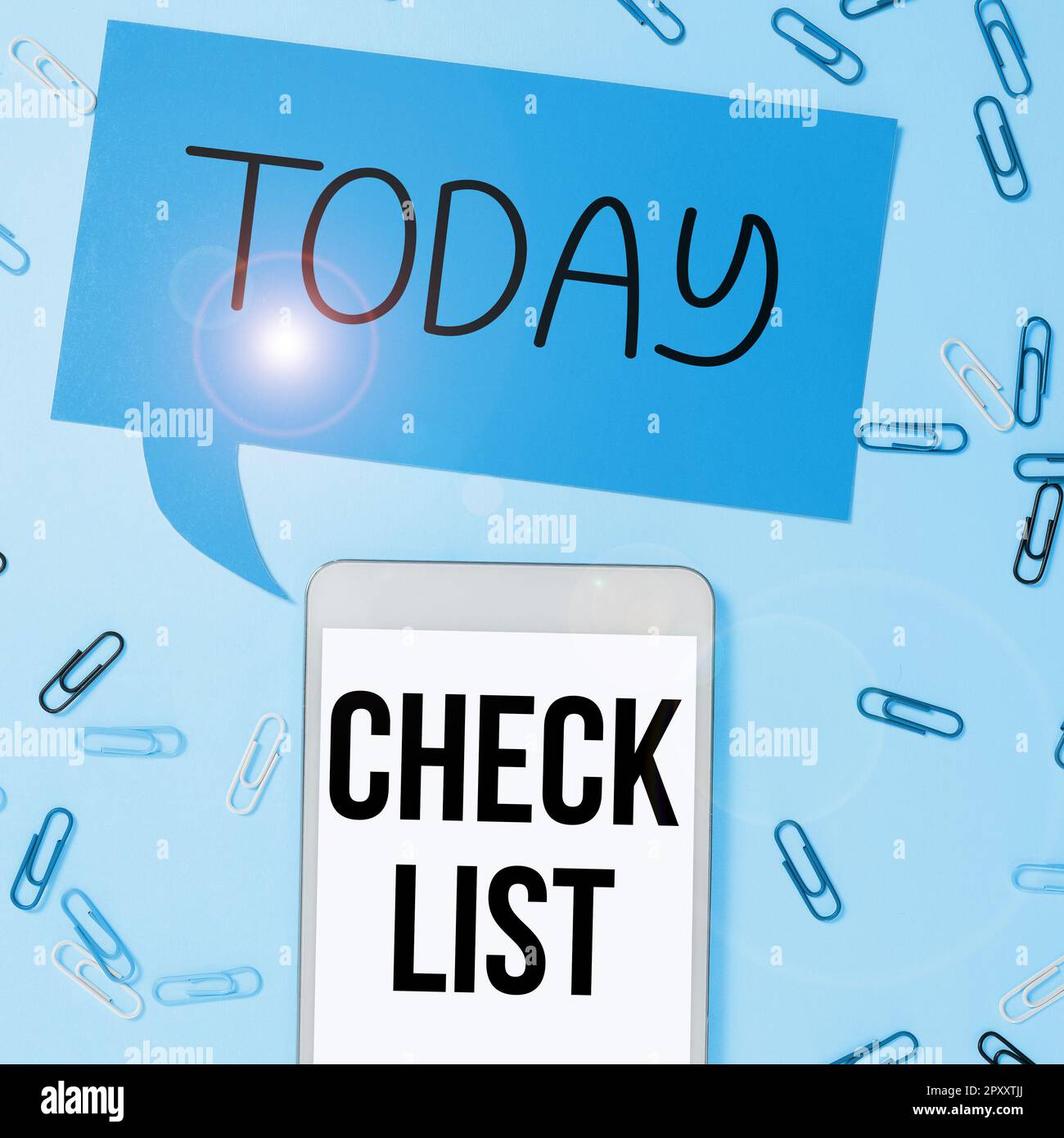 Text sign showing Check List, Word for Items required Things to be done ...