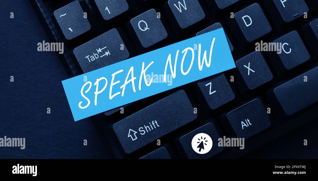 Conceptual display Speak Now, Concept meaning Communicate to us your ...