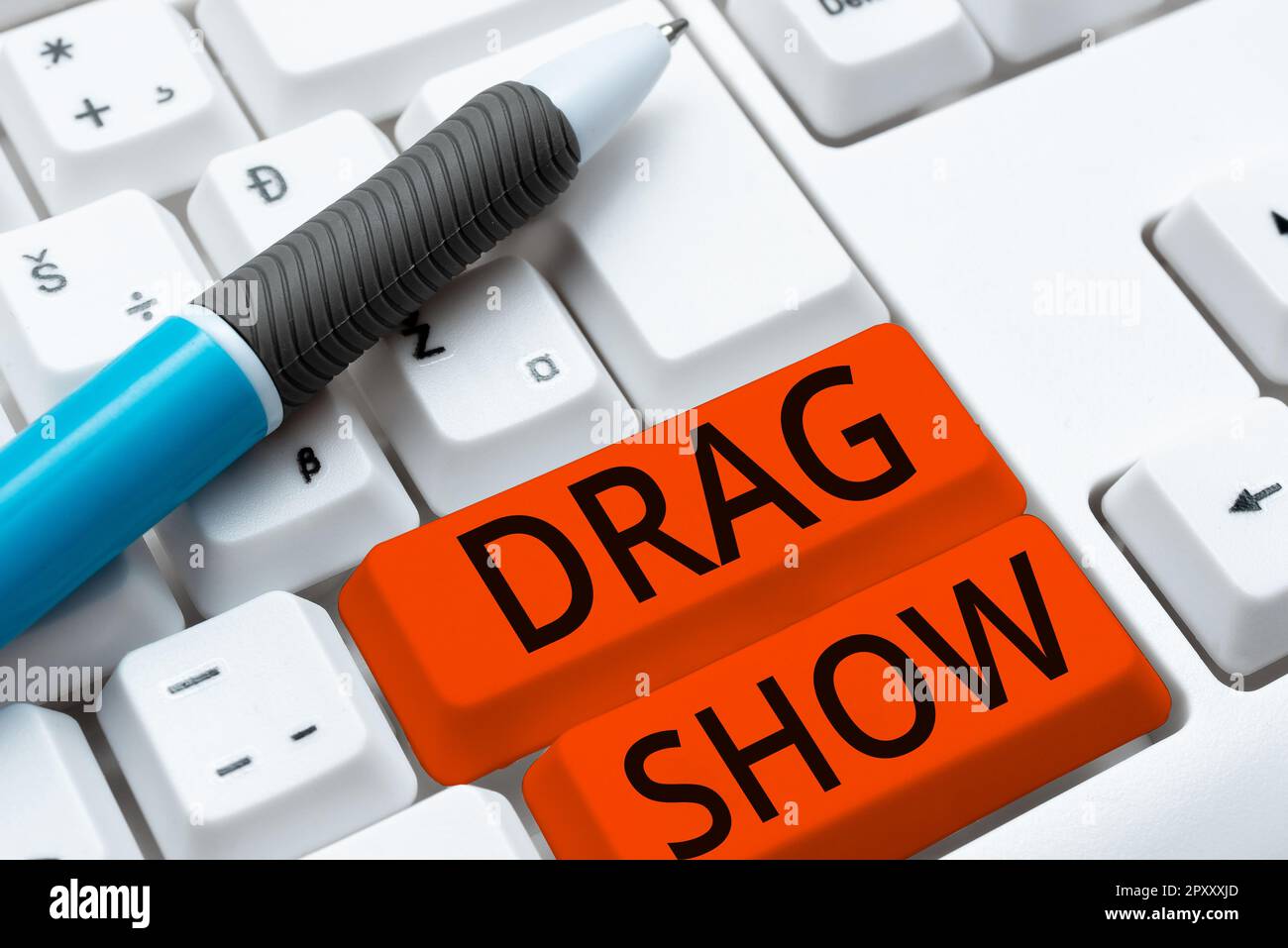 Text sign showing Drag Show, Business concept competitive event where ...