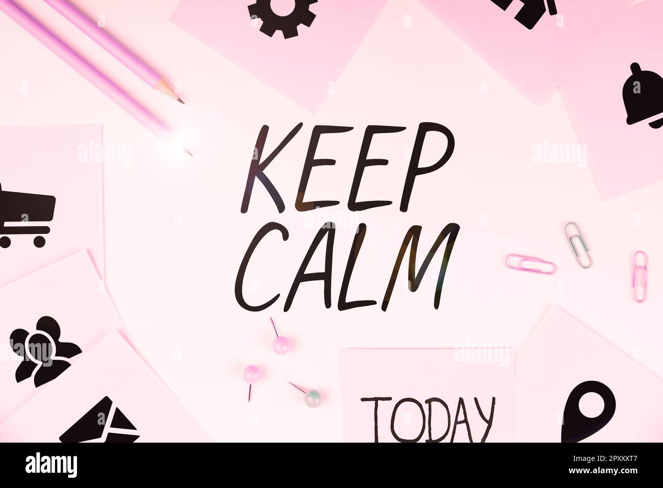 Keep Calm Wallpaper Pink