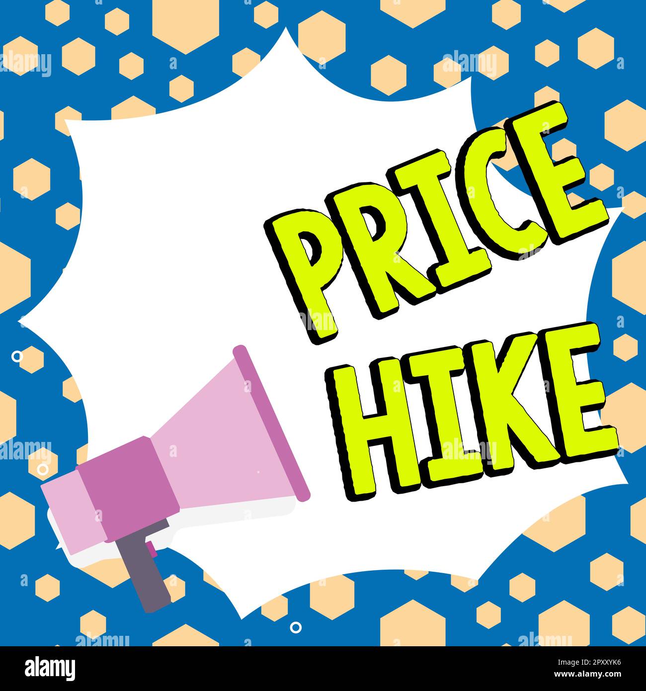Text sign showing Price Hike, Word Written on sum of values that ...