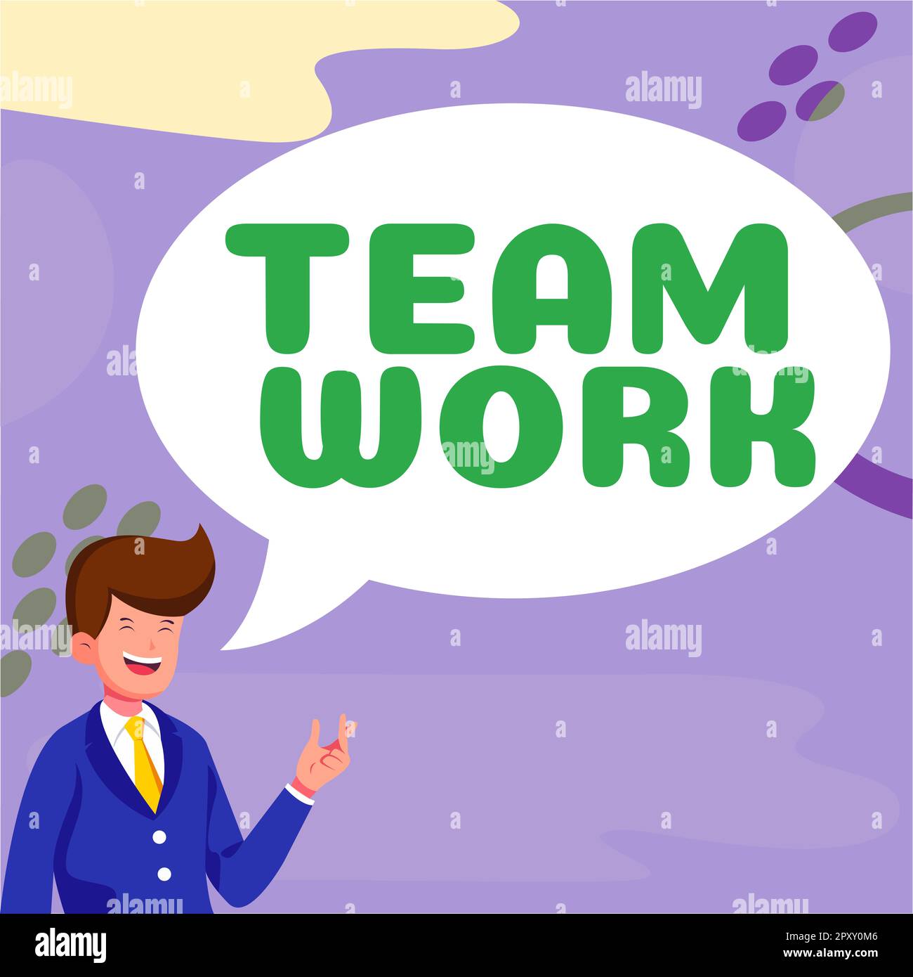 Sign displaying Team Work, Business idea Combined action of a group ...
