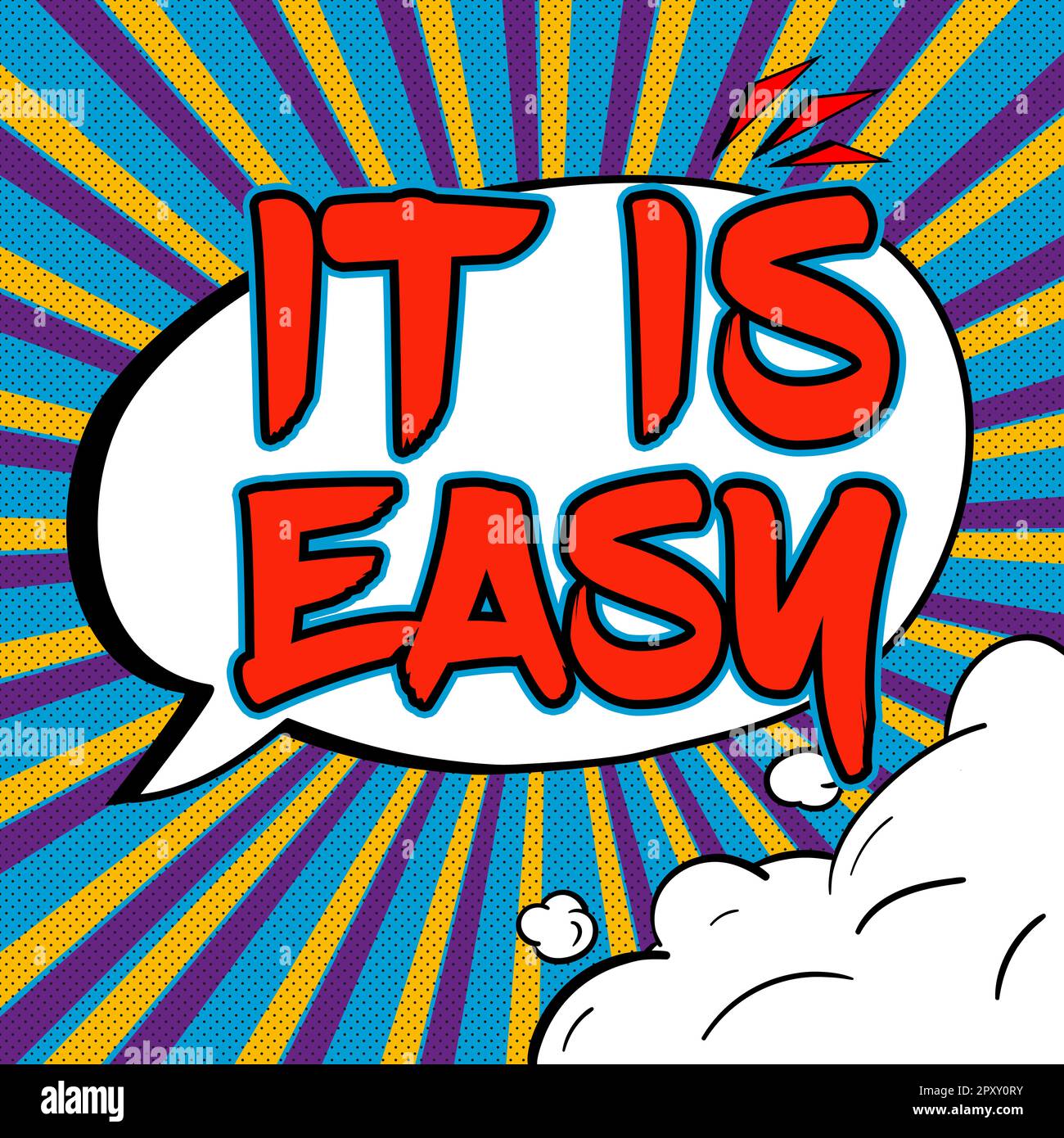 Text sign showing It Is Easy, Business concept clear simple not ...