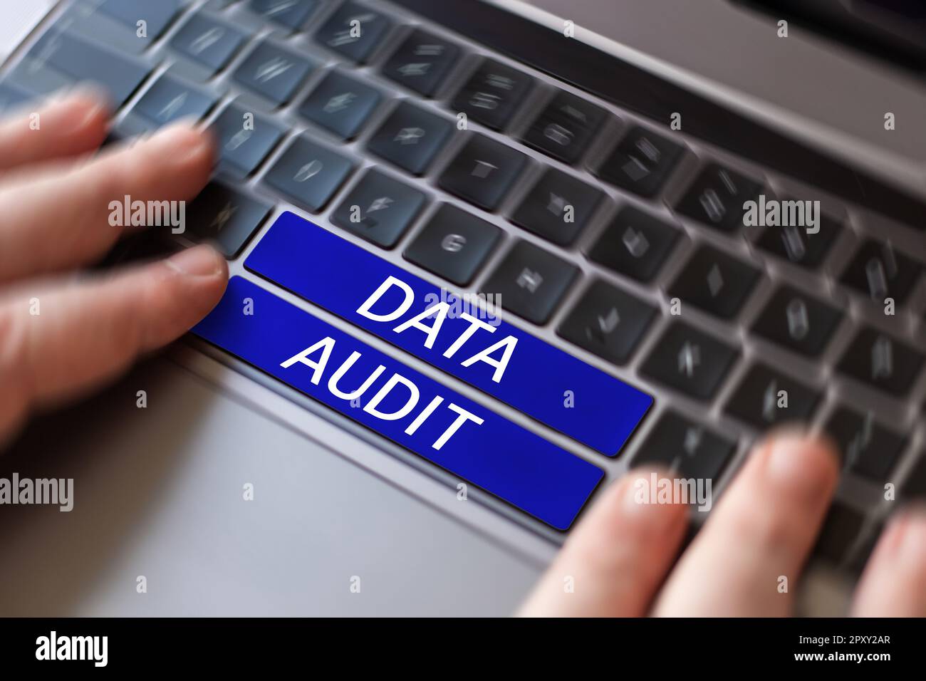Hand writing sign Data Audit, Internet Concept auditing of data to ...