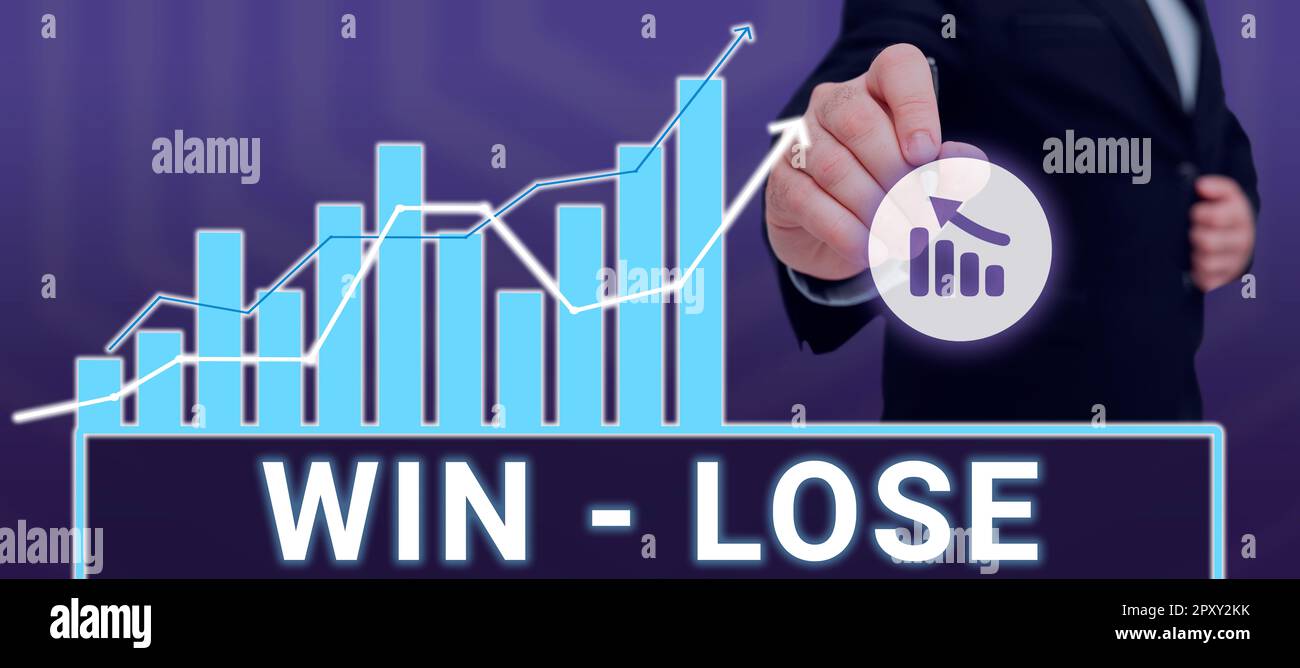 Win lose solution concept written hi-res stock photography and images ...