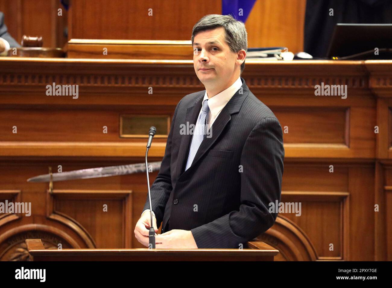 South Carolina Senate Majority Leader Shane Massey, R-Edgefield, speaks ...