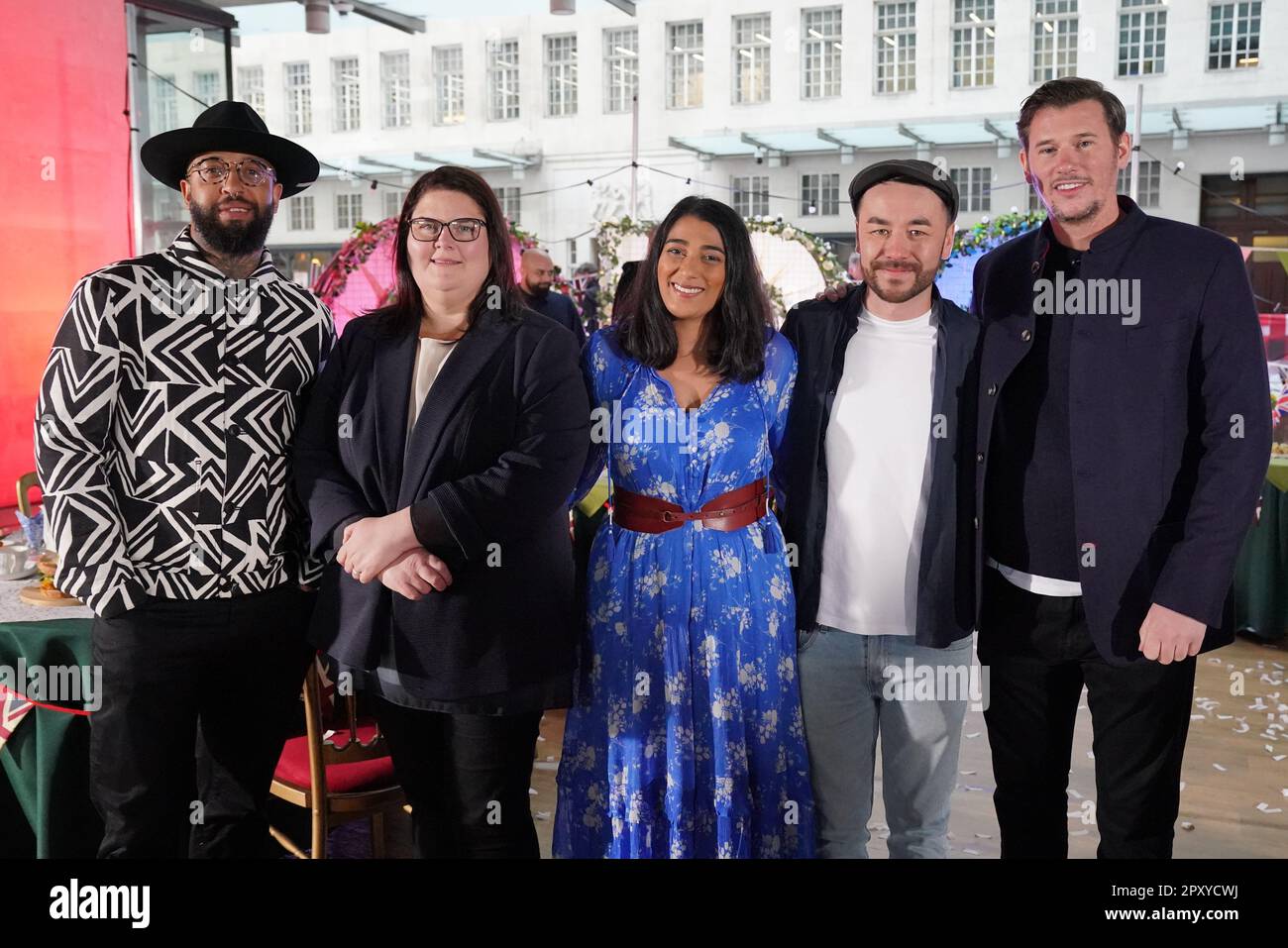 (left to right) James Cochran, Claire Lara, Nikita Pathakji, Dan Lee ...