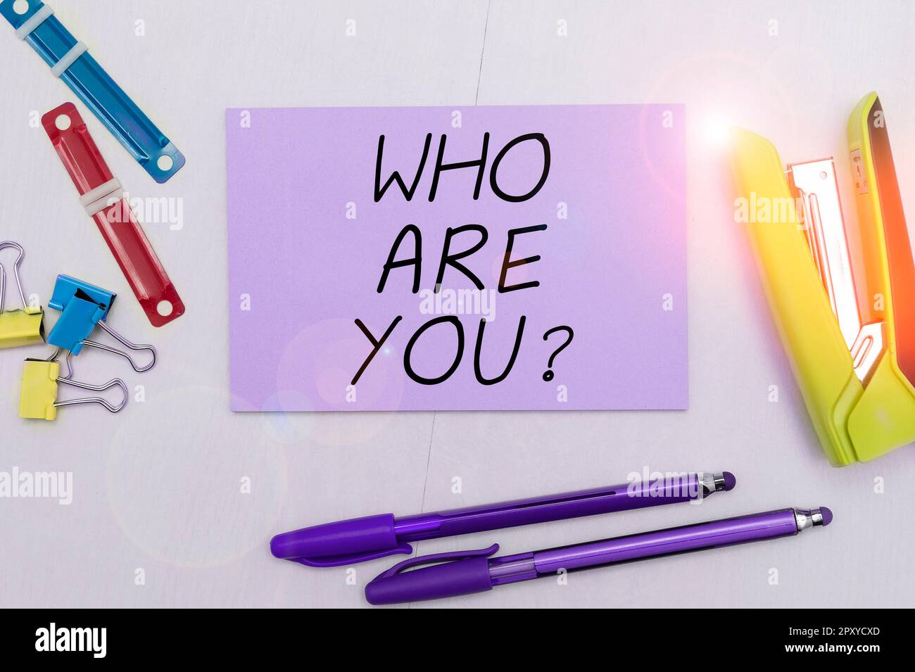 Conceptual display Who Are You, Word Written on Identify yourself ...