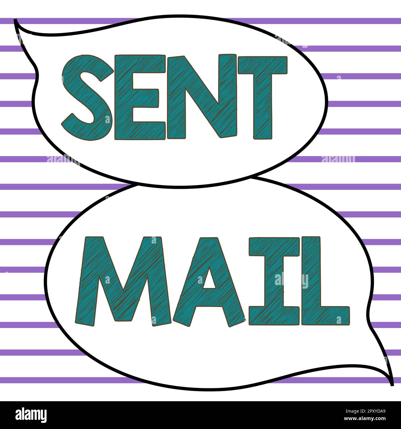 Conceptual caption Sent Mail, Internet Concept Event where a letter to ...