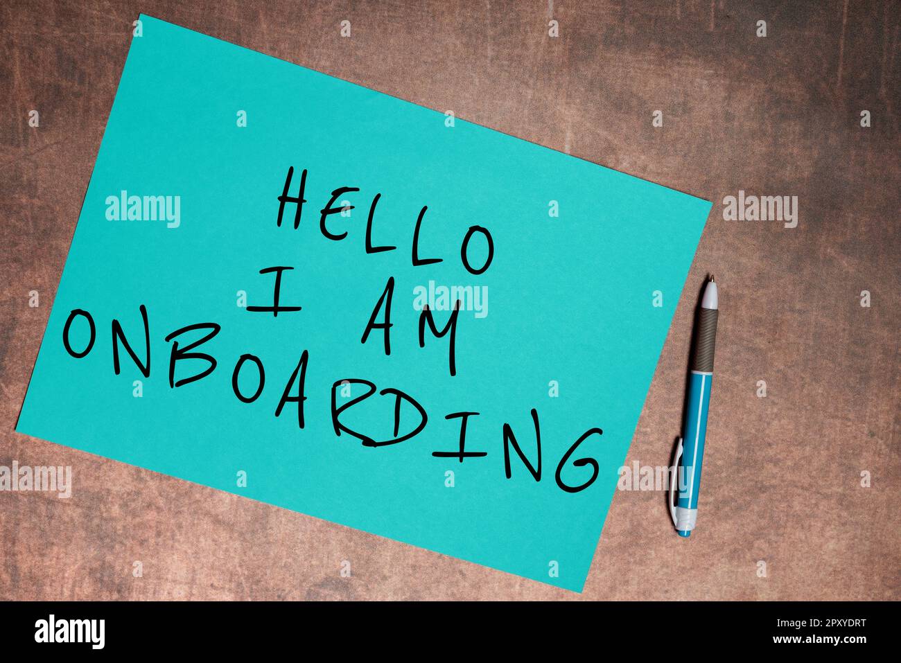 Conceptual display Hello I Am Onboarding, Concept meaning Action Process of integrating a new ...